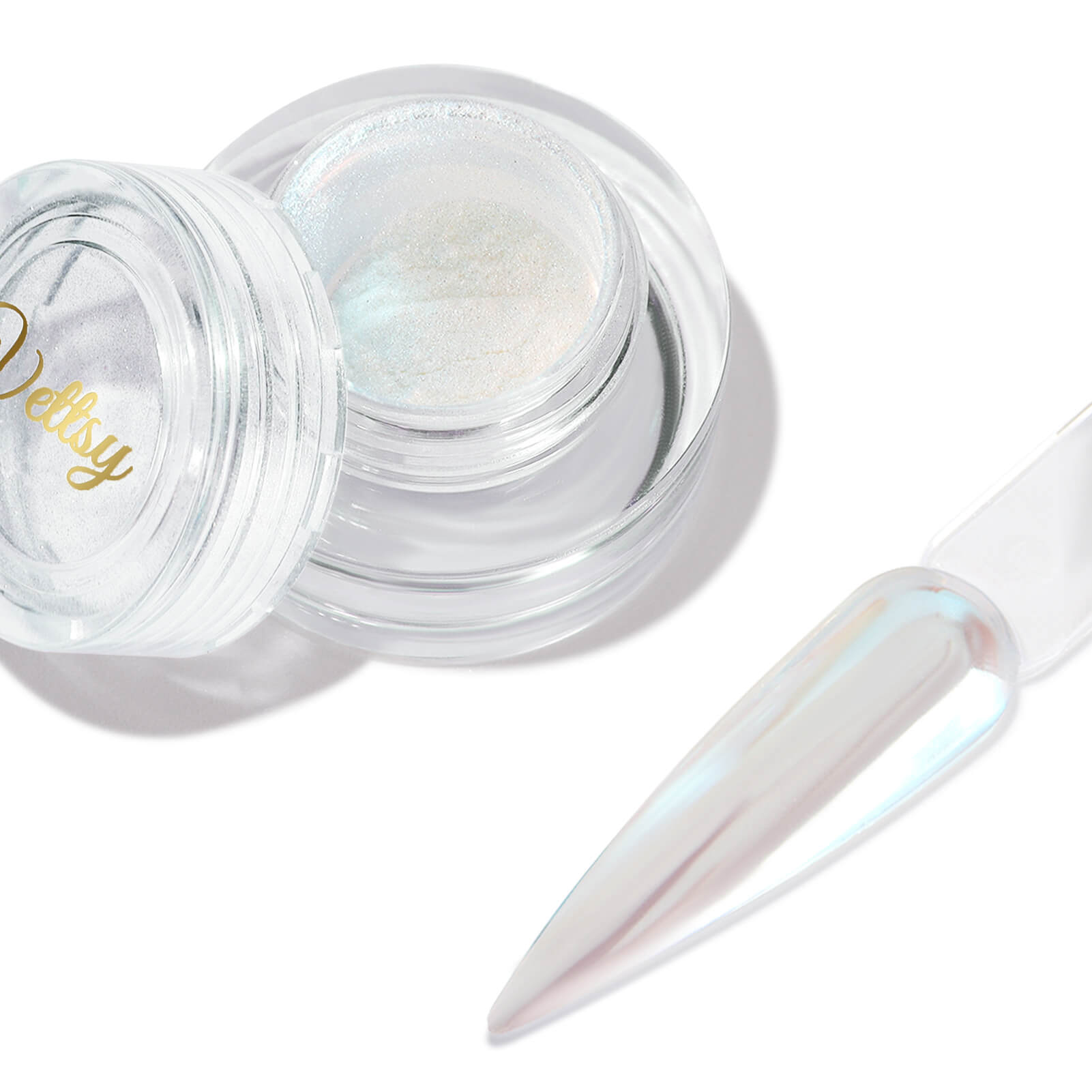 Moonlight Nail Art Chrome Powder-Blue Metallic Mirror Effect Pigment – Vettsy