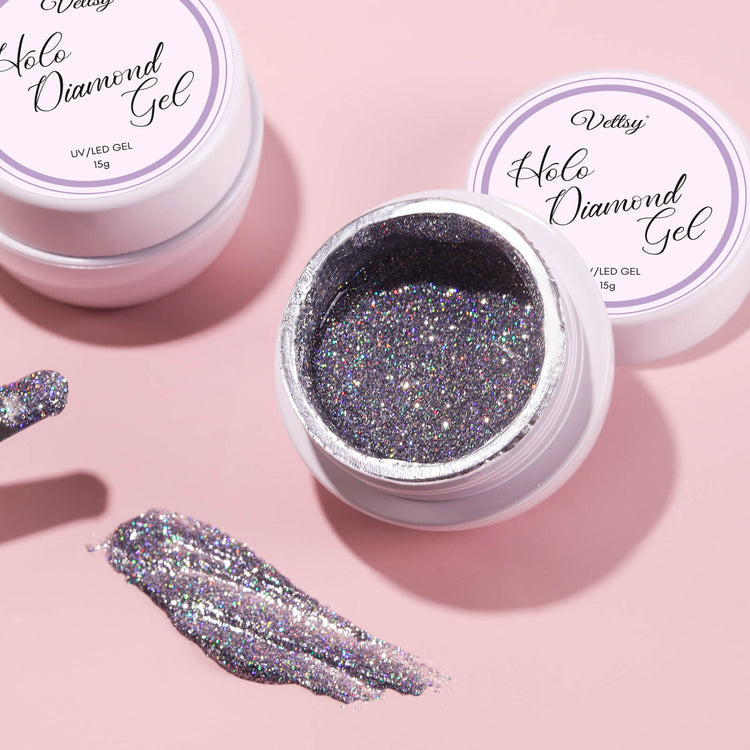 UV Holo Glitter Gel Reflective Diamond Gel Nail Polish – Vettsy