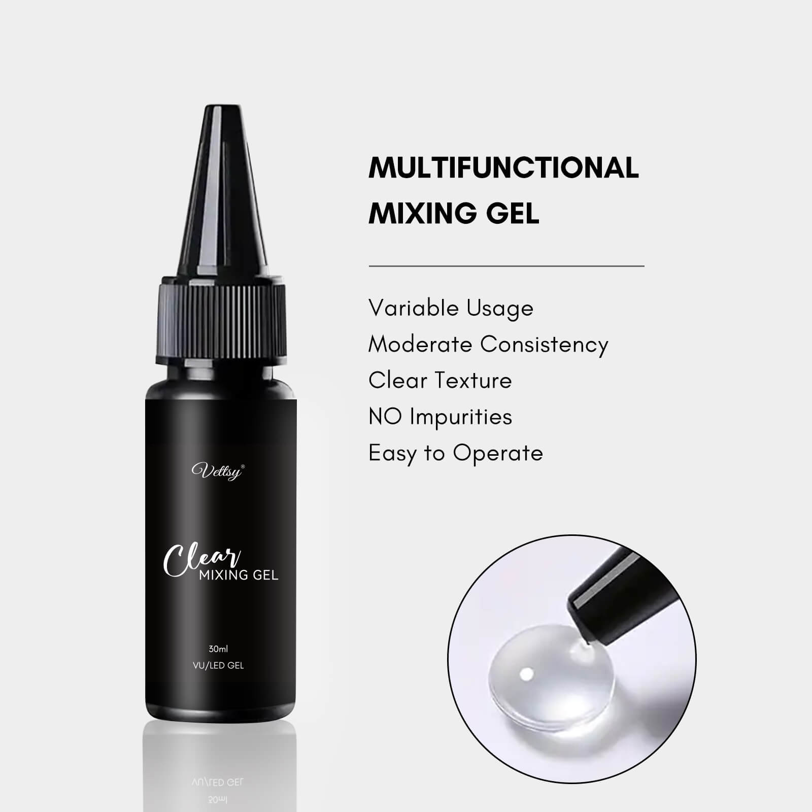 Multi Functional Soak Off Diy Gel Polish Essential Clear Mixing Gel ...
