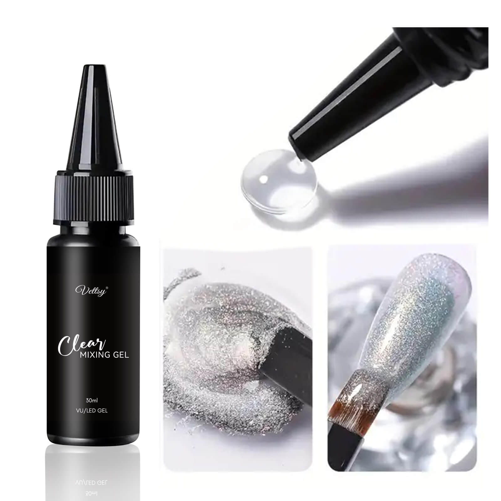 Multi Functional Soak Off Diy Gel Polish Essential Clear Mixing Gel ...