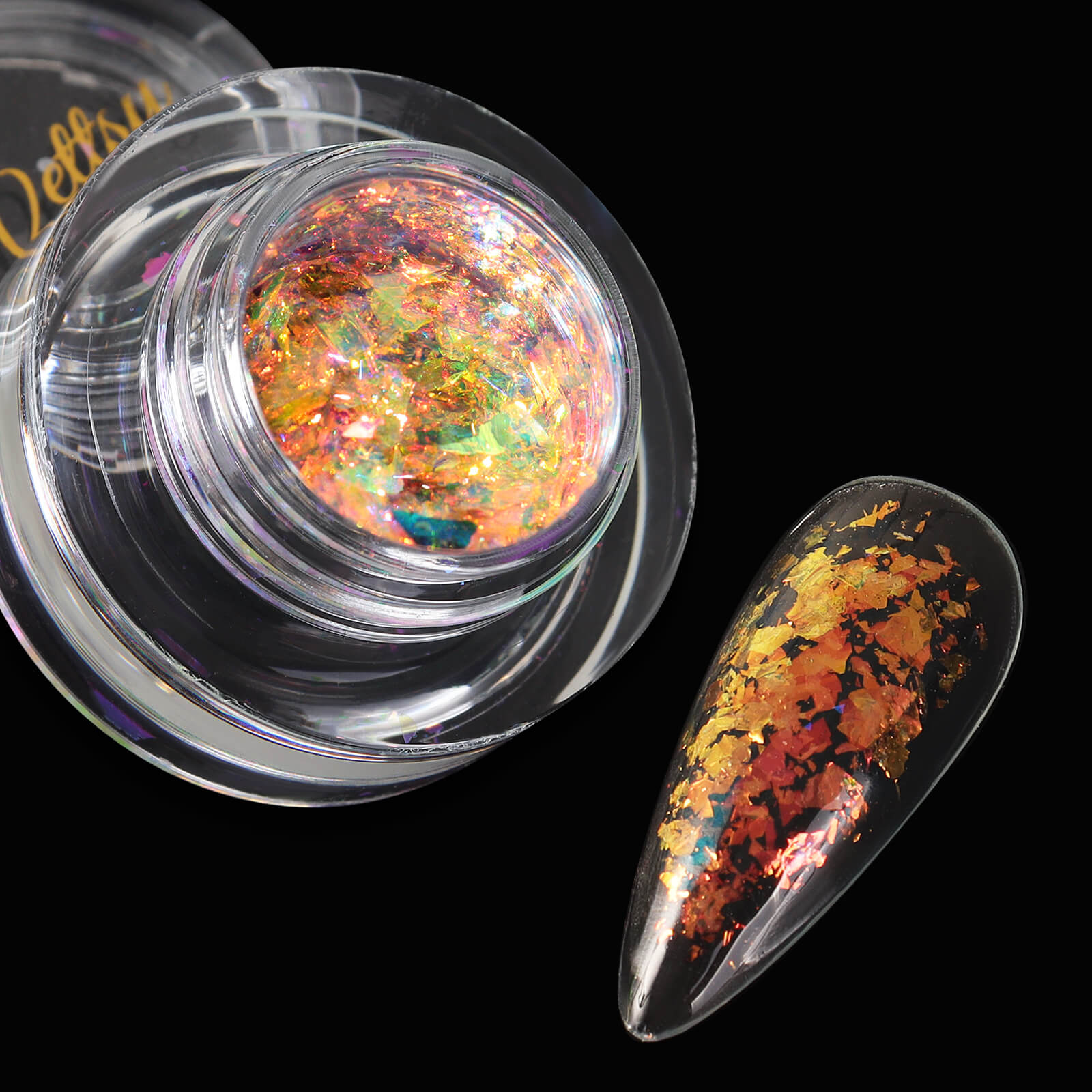 Fluorescent Nail Art Glitters Neon Opal Flakes Set – Vettsy