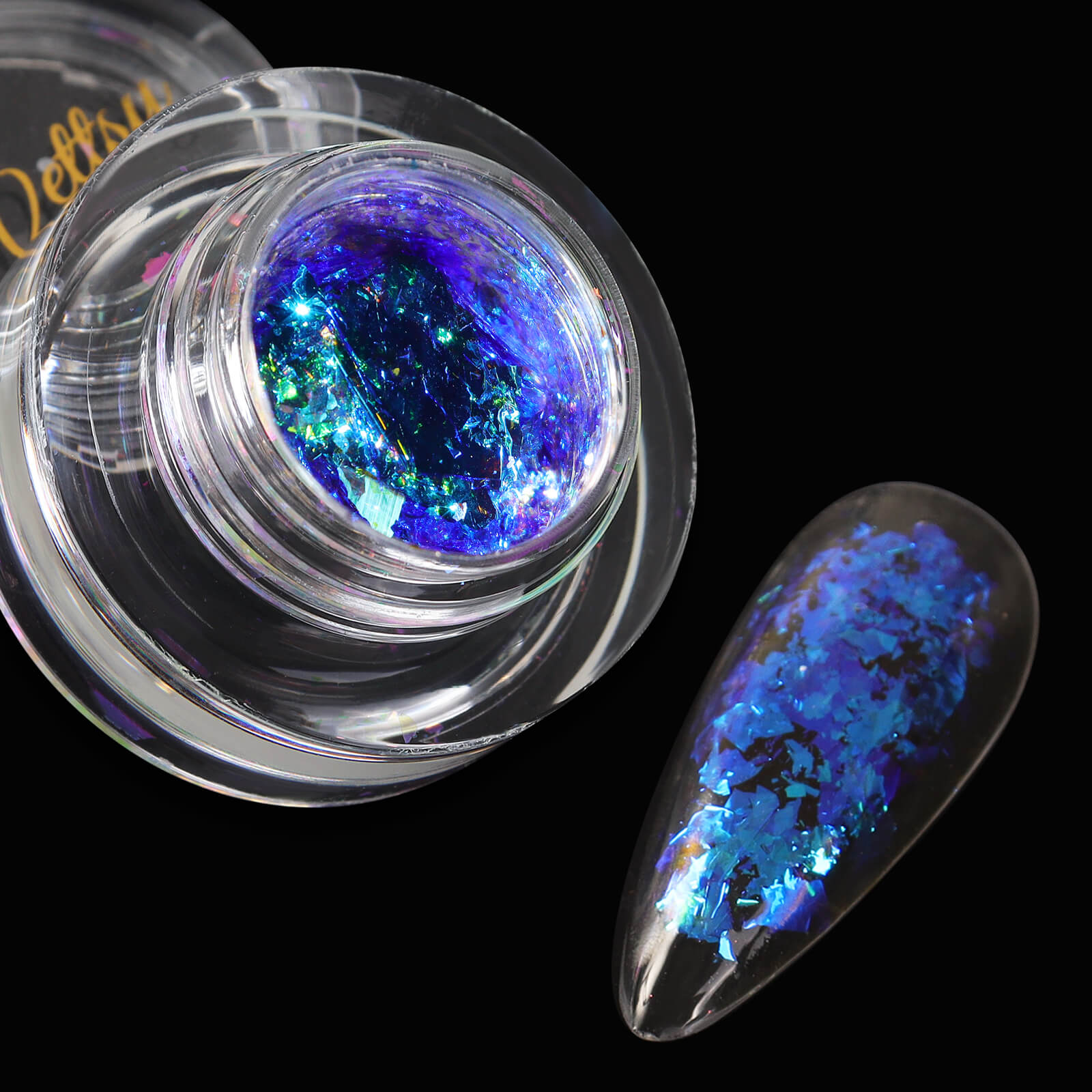 Fluorescent Nail Art Glitters Neon Opal Flakes Set – Vettsy