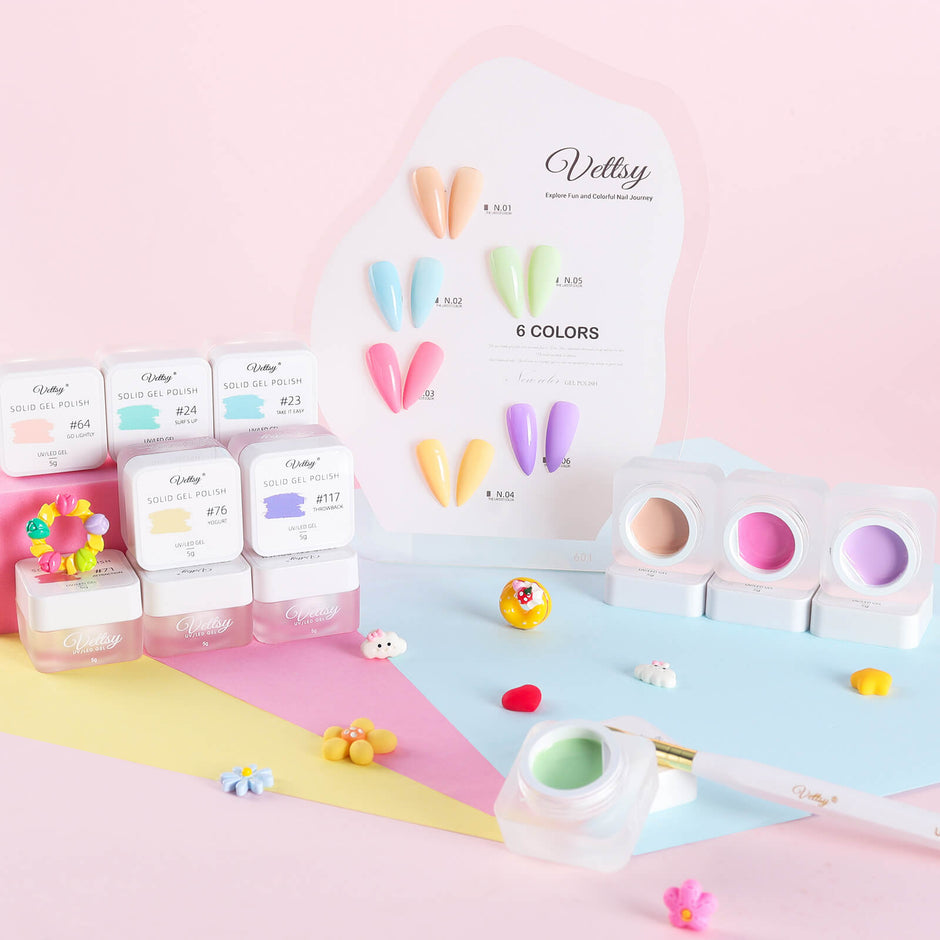 Solid Gel Polish | Solid Pudding Gel | Vettsy